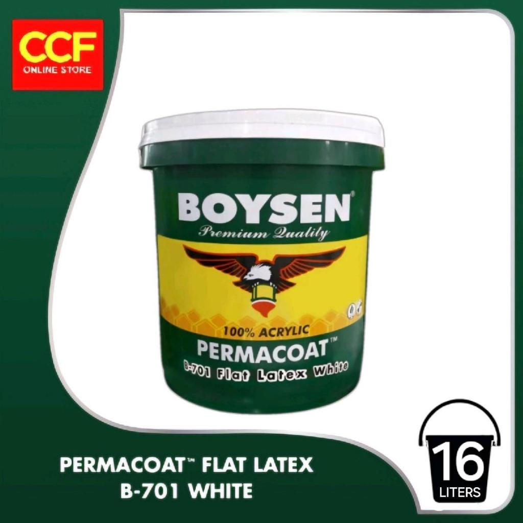 BOYSEN Flat Latex Paint White B701 16 Liters Pail Barrel | Shopee ...