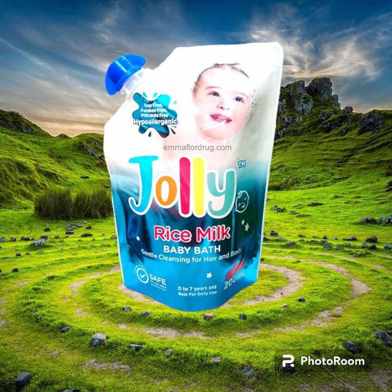 Jolly Baby Bath Rice Milk 200ML | Shopee Philippines