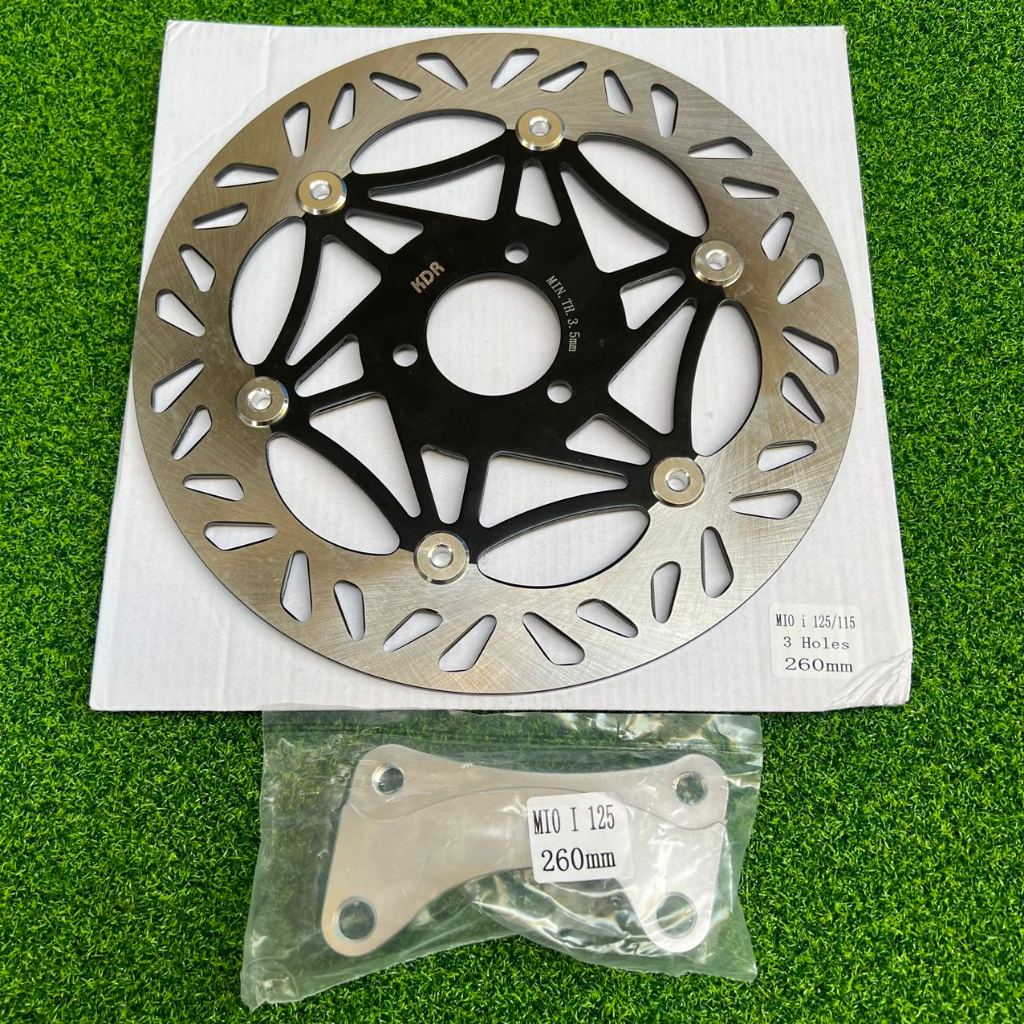 rotor disc brake M3 mio i 125 260mm 3holes big disc | Shopee Philippines