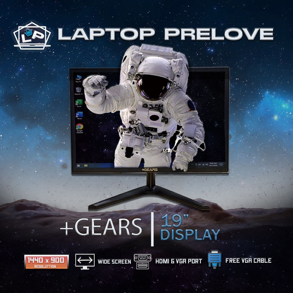 +Gears 19 inch LED Monitor HDMI/VGA Refurbished | Shopee Philippines