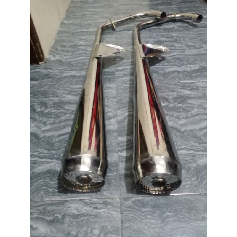microbike ext 125/150/ version 2 chicken pipe stainless | Shopee ...