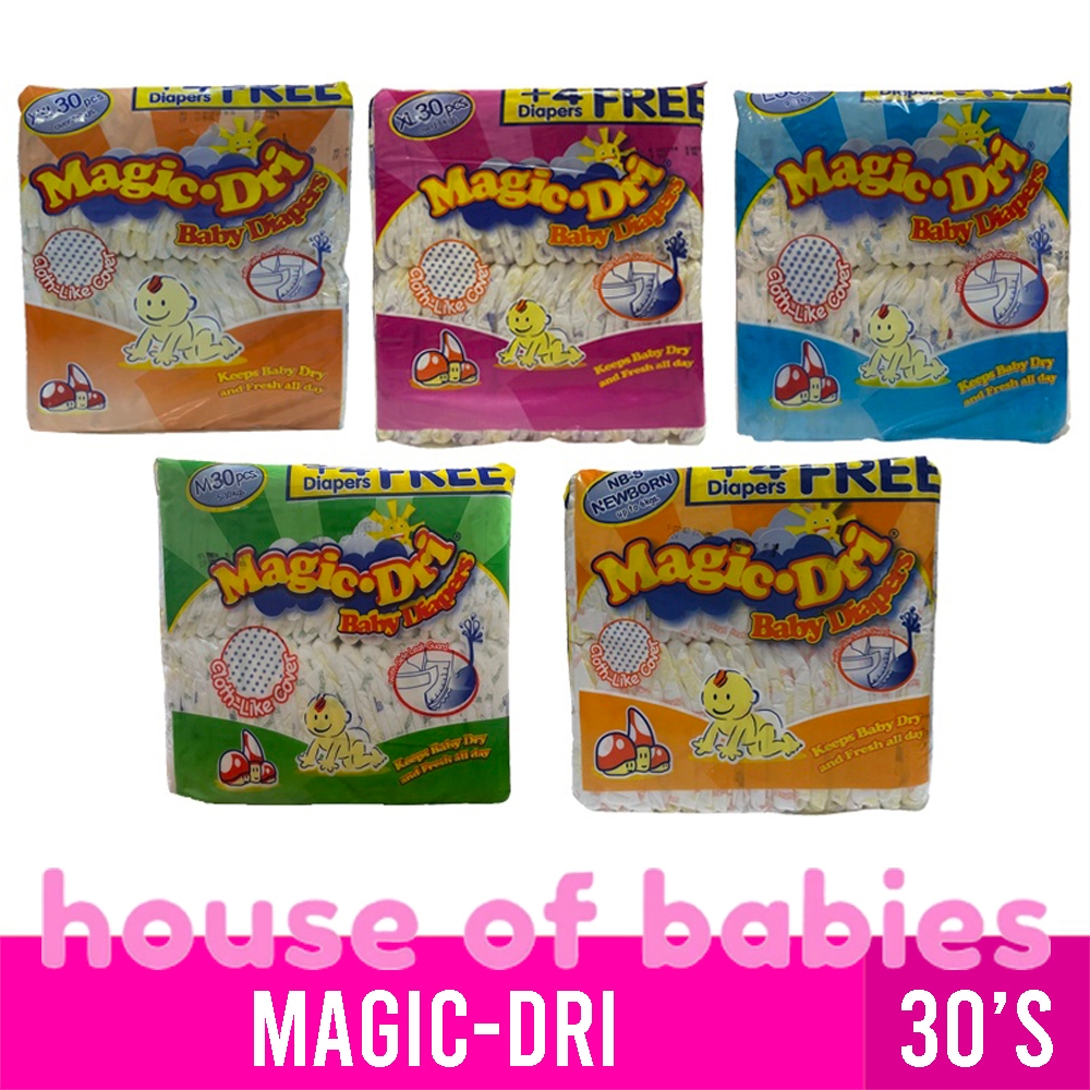 Magic Dri Baby Diaper 30pcs | Shopee Philippines