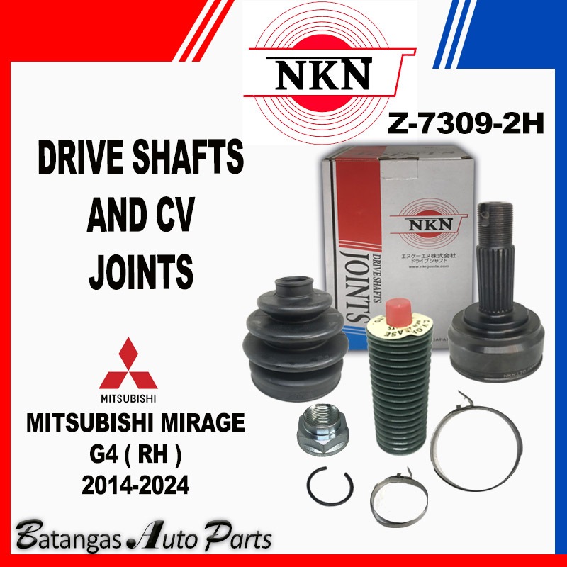 NKN DRIVE SHAFTS AND CV JOINTS FOR MITSUBISHI MIRAGE G4 2014-2024 ( RH ...