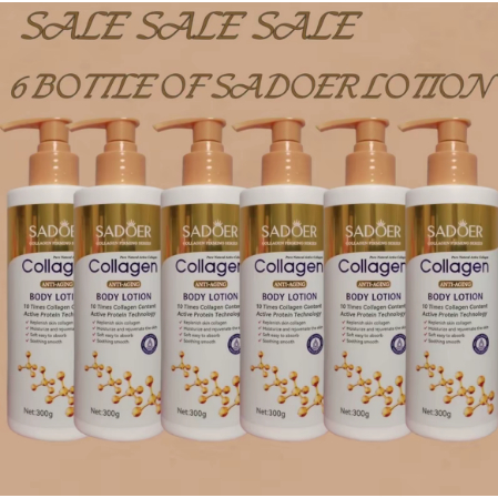 Buy 1 take 5 SADOER collagen Whitening Body Lotion 300g Effective Permanent Whitening Anti ...