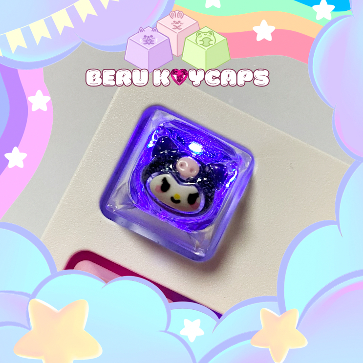 Sanrio keycaps melody kuromi kerropi cinnamoroll pochaco pompompurin ...
