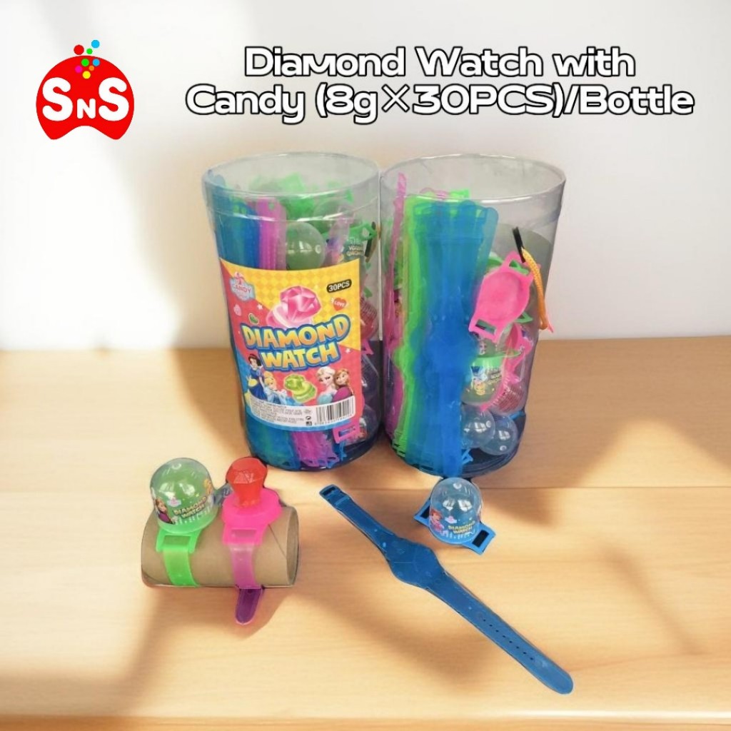 SnS Diamond Watch with Candy (8g*30Pcs) Snack Sweet Bonbon Candies ...