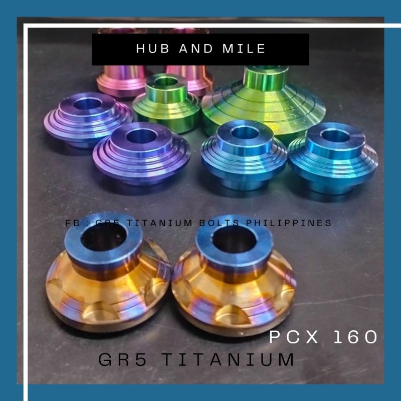 Gr5 Titanium HUB AND MILE for all motorcycles | Shopee Philippines