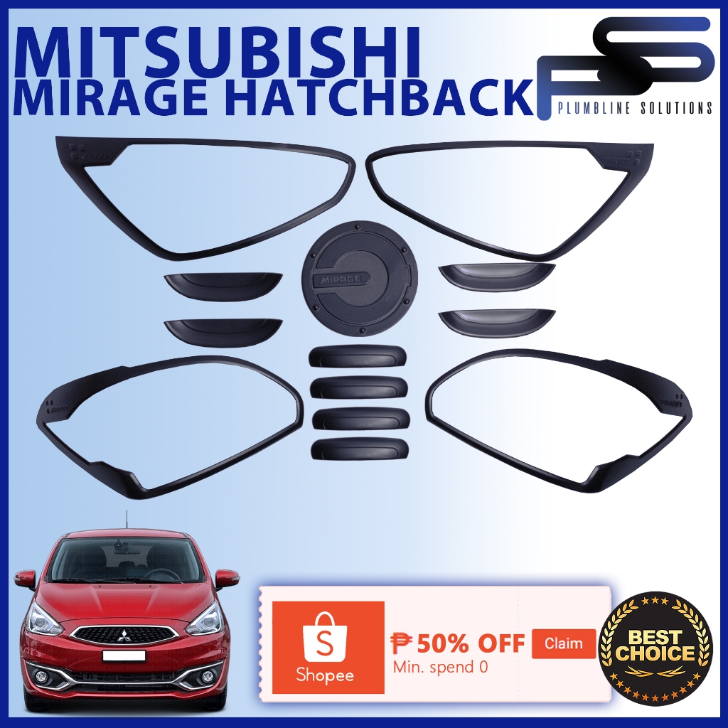 Mitsubishi Mirage Hatchback GLS/ GLX 2016 - 2023 Black / Mirage ...