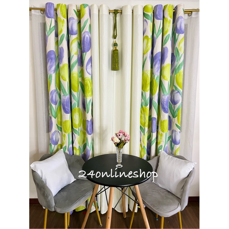 PG Tulips Ring Curtains sold per piece or set | Shopee Philippines