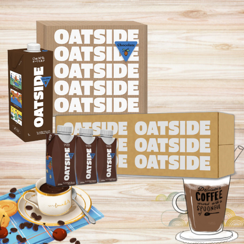 Oatside Chocolate Plant-Based Oat Milk 1L x6 and 200ml x6 Packed ...