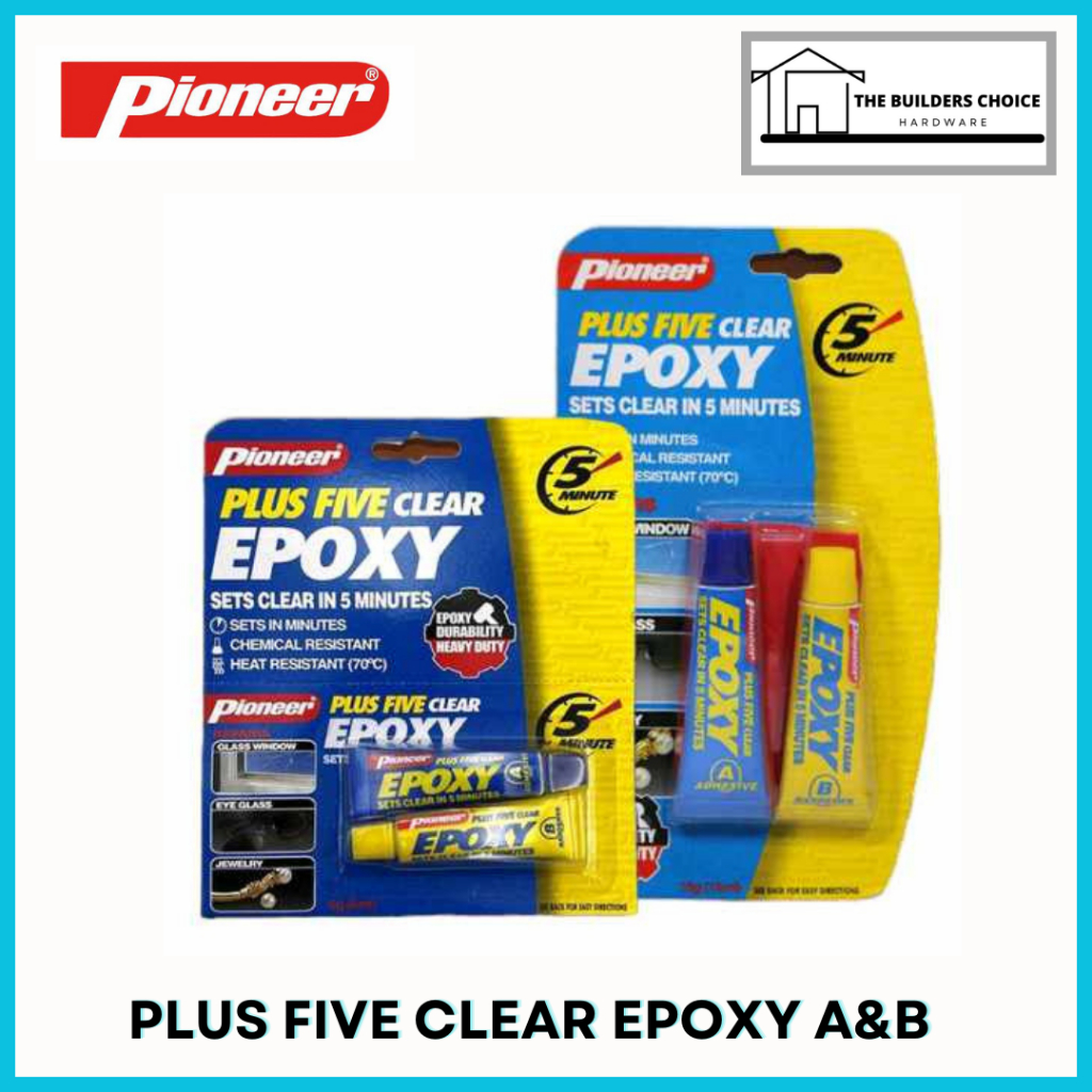 PIONEER PLUS FIVE CLEAR EPOXY SETS (6G/15G) | Shopee Philippines