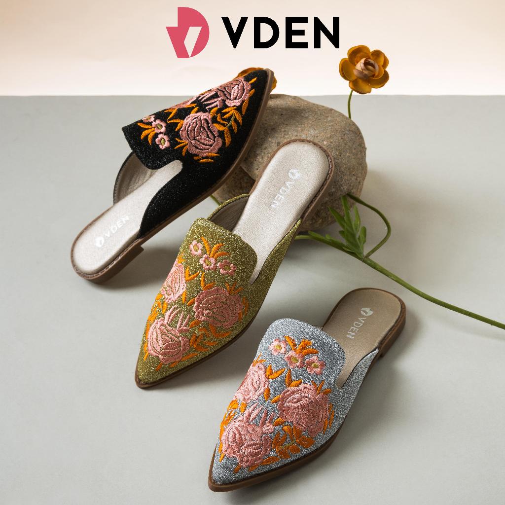 VDEN Flats Pointed Toe Floral Printed Sandals for Women (NEED ADD 1 ...