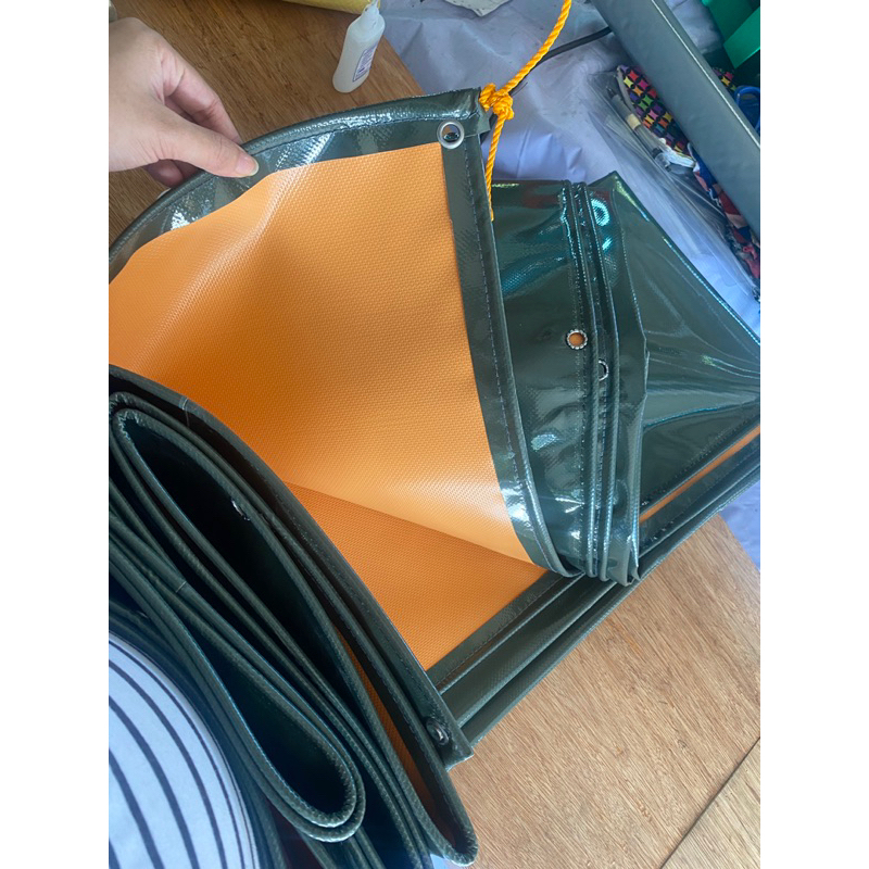 4x6ft 4x8ft Maruyama S400 Heavy Duty Lona Trapal Tolda Rubberized Water ...