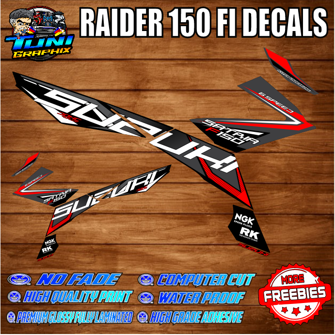 RAIDER 150 FI NEW SATRIA F150 DECALS STICKER | Shopee Philippines