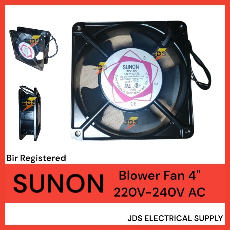 SUNON Blower Fan 4" Square 220V-240V Ac | Shopee Philippines