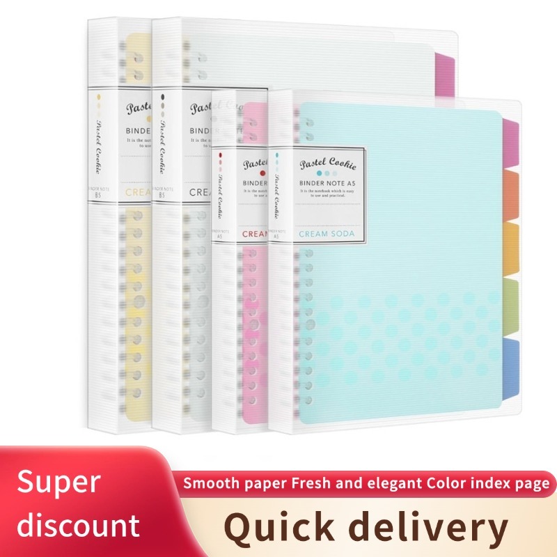 Macaron Note Book Loose Leaf Inner Core A5 B5 Notebook Diary Plan ...