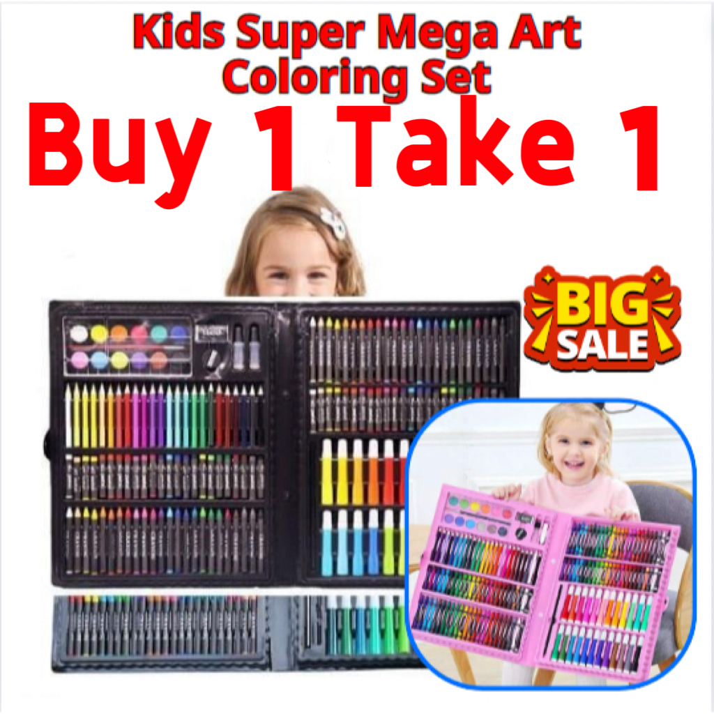 168pcs Painting Drawing Set Crayon Colored Pencils Watercolors Pens For ...