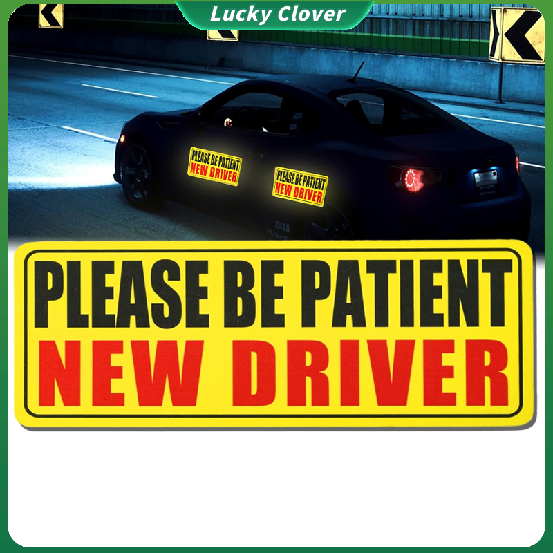 Magnetic New Driver Decal Sticker Car New Driver Safety Warning ...