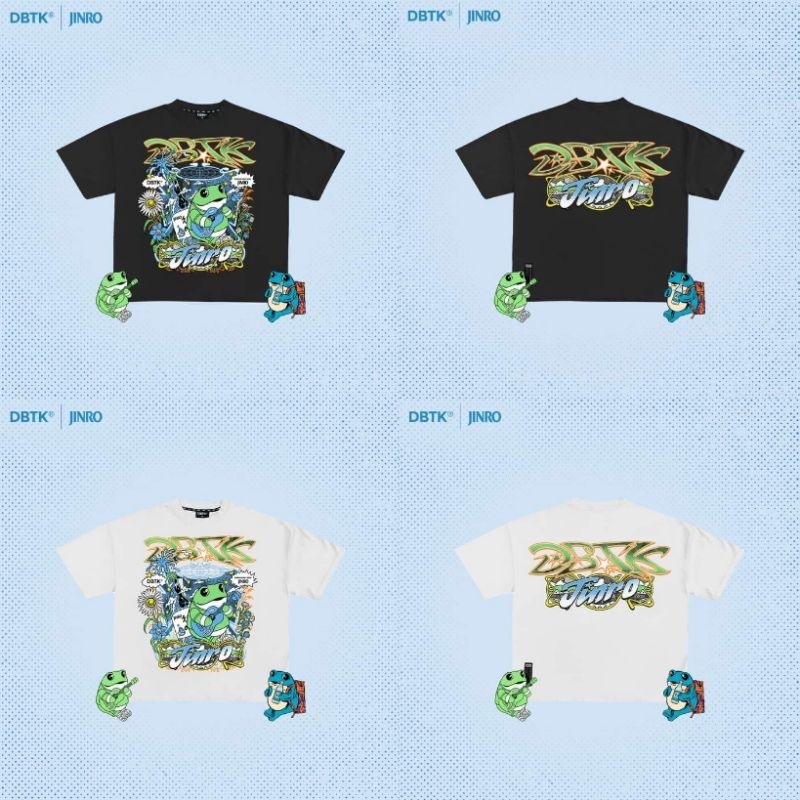 DBTK x Jinro | Toad Land Tee | Black, White | Box Fit (Oversize ...
