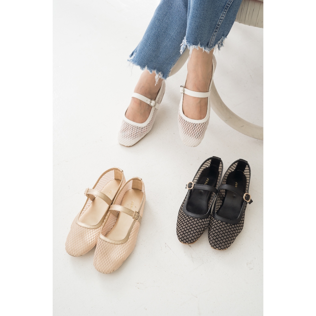 JOELIA AGNES Mesh MJ Ballet Flats (Size Runs Big), Fashion Shoes ...