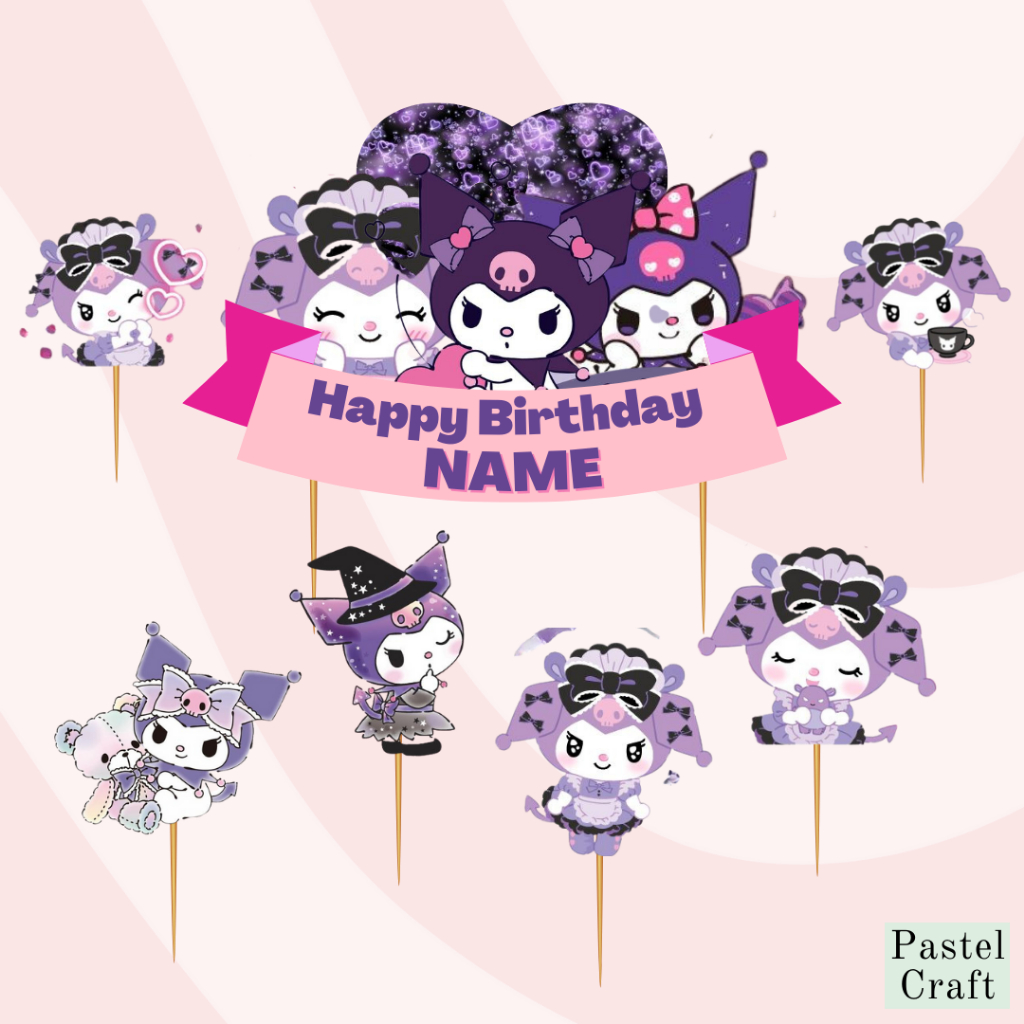 Kuromi Customized Cake Topper | Shopee Philippines