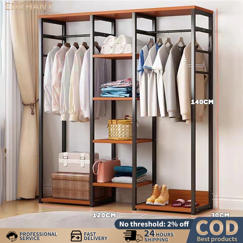 Clothes Rack Shelf Cabinet Storage Rack Open Combination Cabinet ...