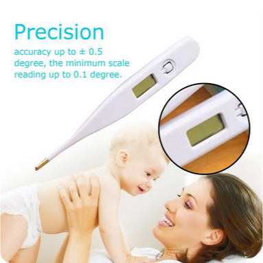 Thermometer LCD Digital Display High-Precision Measurement Fever Safety ...