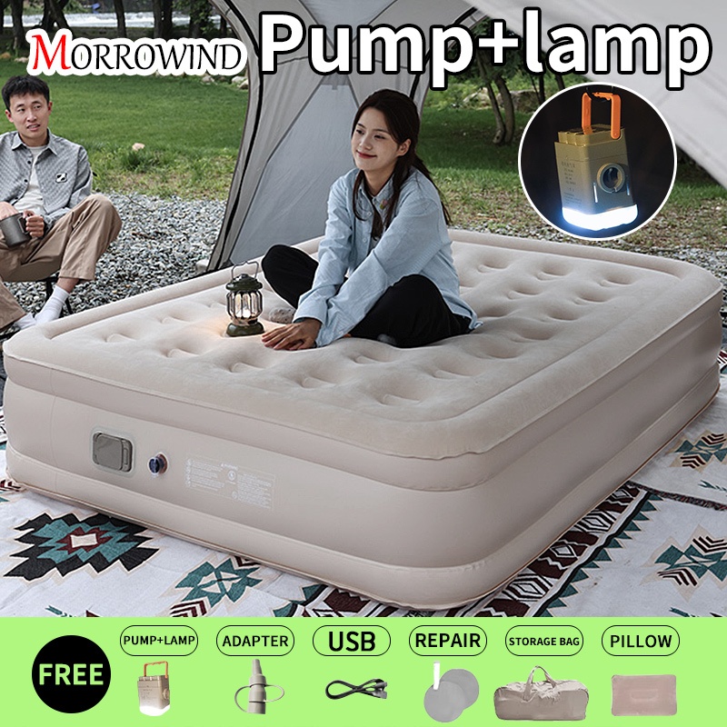 Camping bed Double inflatable bed with electric pump Air Inflatable ...