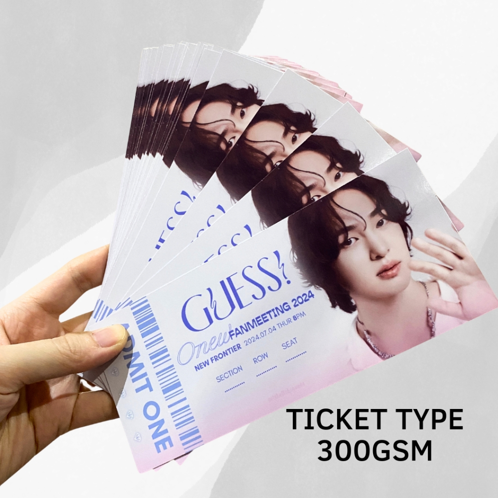 Customized Printing Service Souvenir Concert Event Ticket Coupon ...