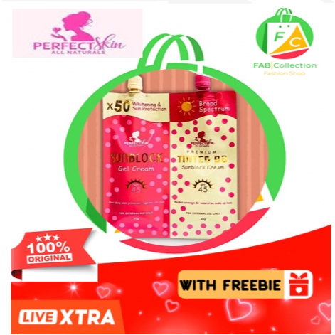 Perfect Skin Twin Sunscreen (Tinted&GelCream) | Shopee Philippines