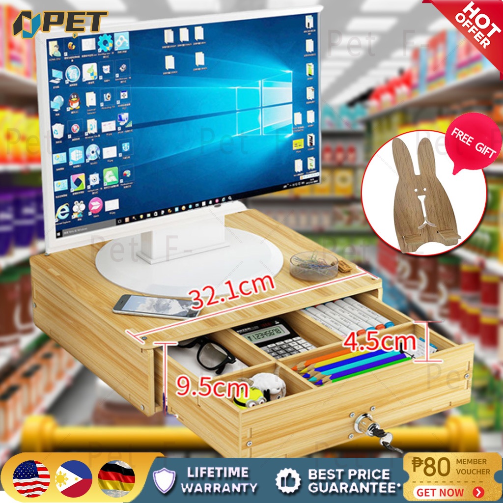 【Wooden】Cashier cash box with lock money organizer box | Shopee Philippines