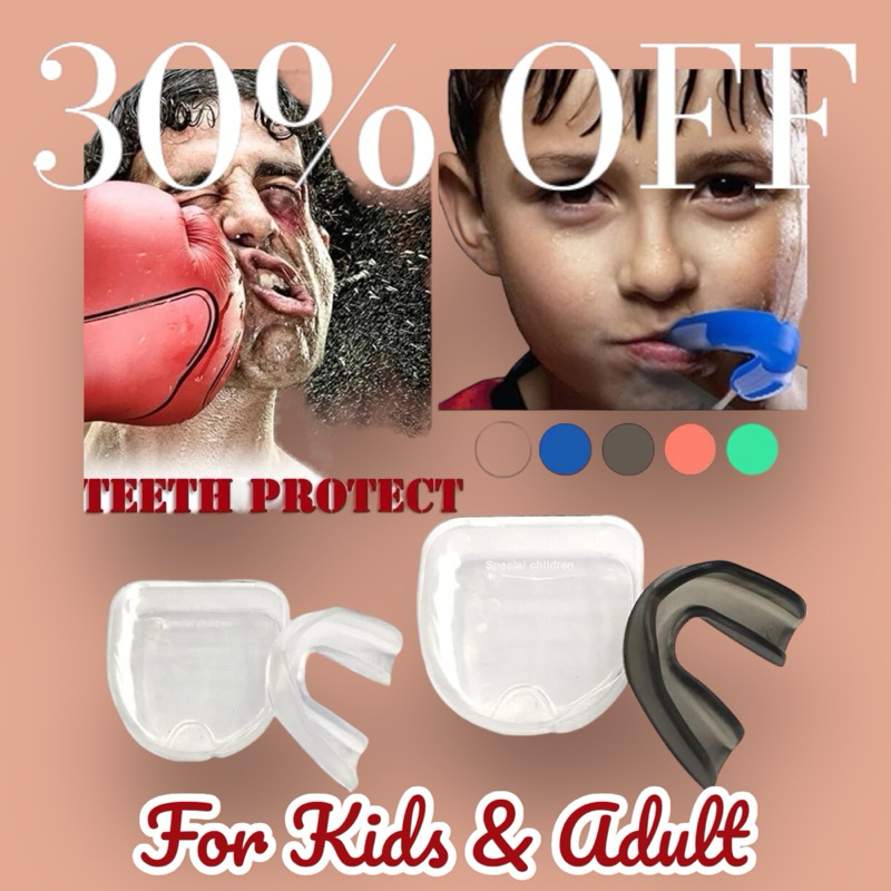 Transparent Teeth guard protection self-fit boxing Mouth piece / false ...