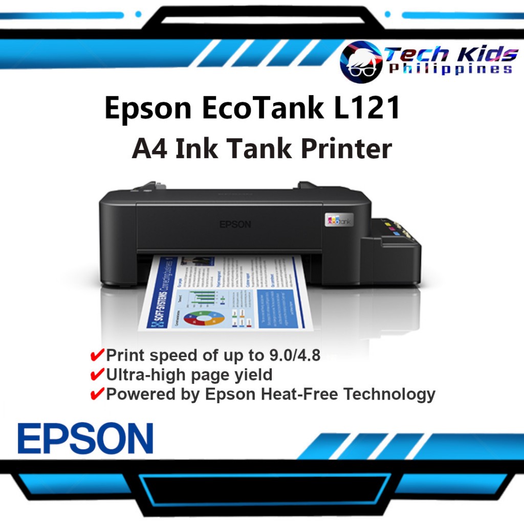 Epson EcoTank L121 A4 ink Tank Printer | Shopee Philippines
