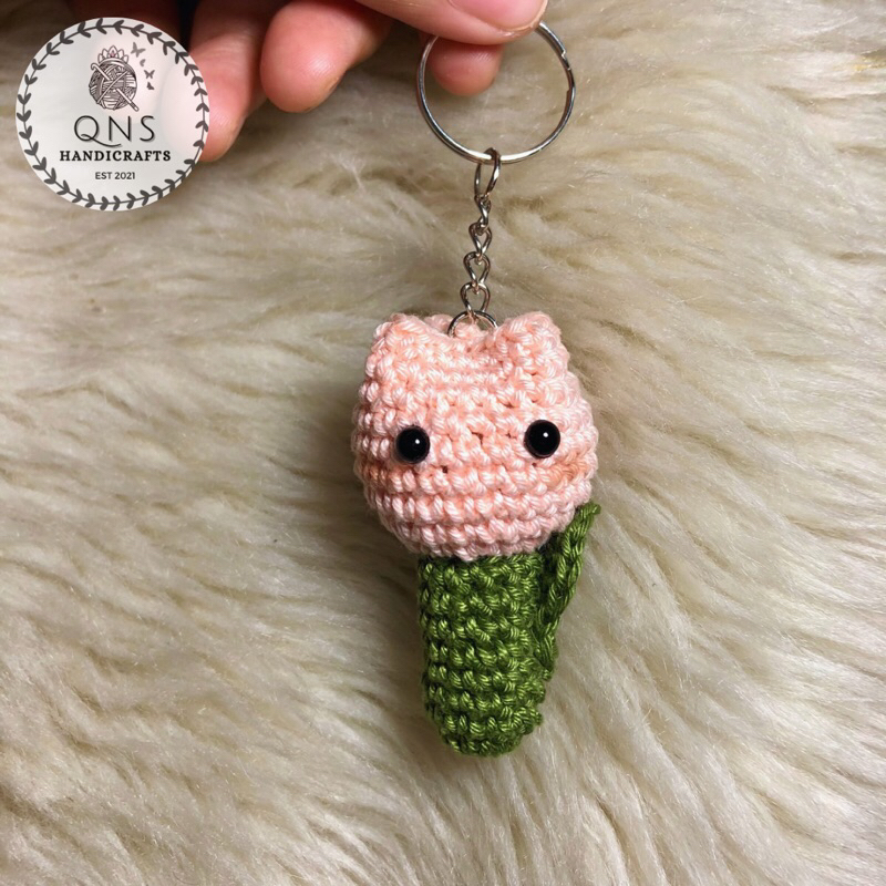 Tulips Crochet Keychain | Shopee Philippines