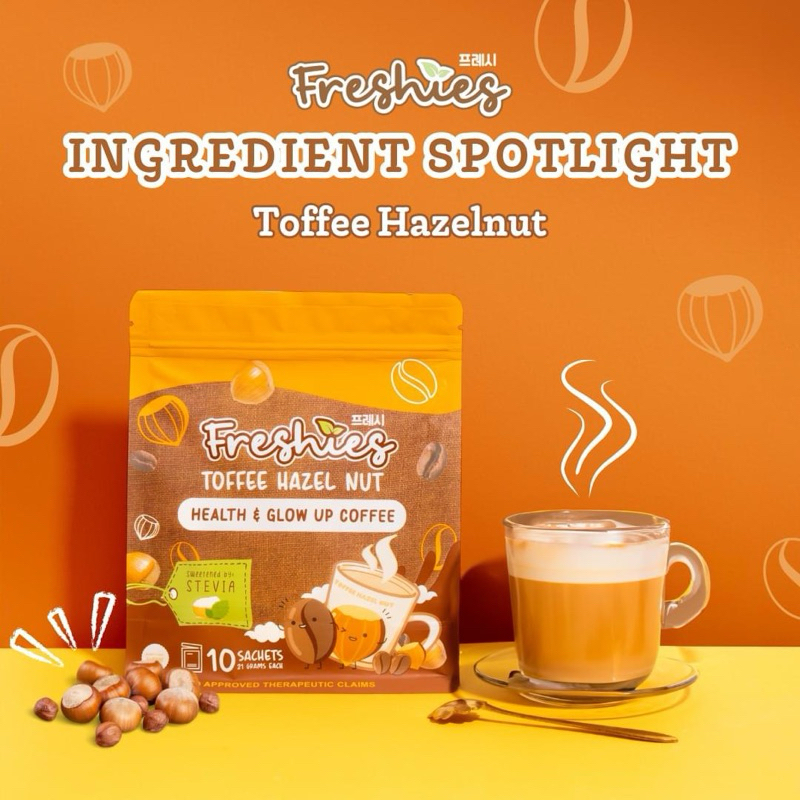 Freshies Toffee Hazelnut (Health & Glow Up Coffee) | Shopee Philippines