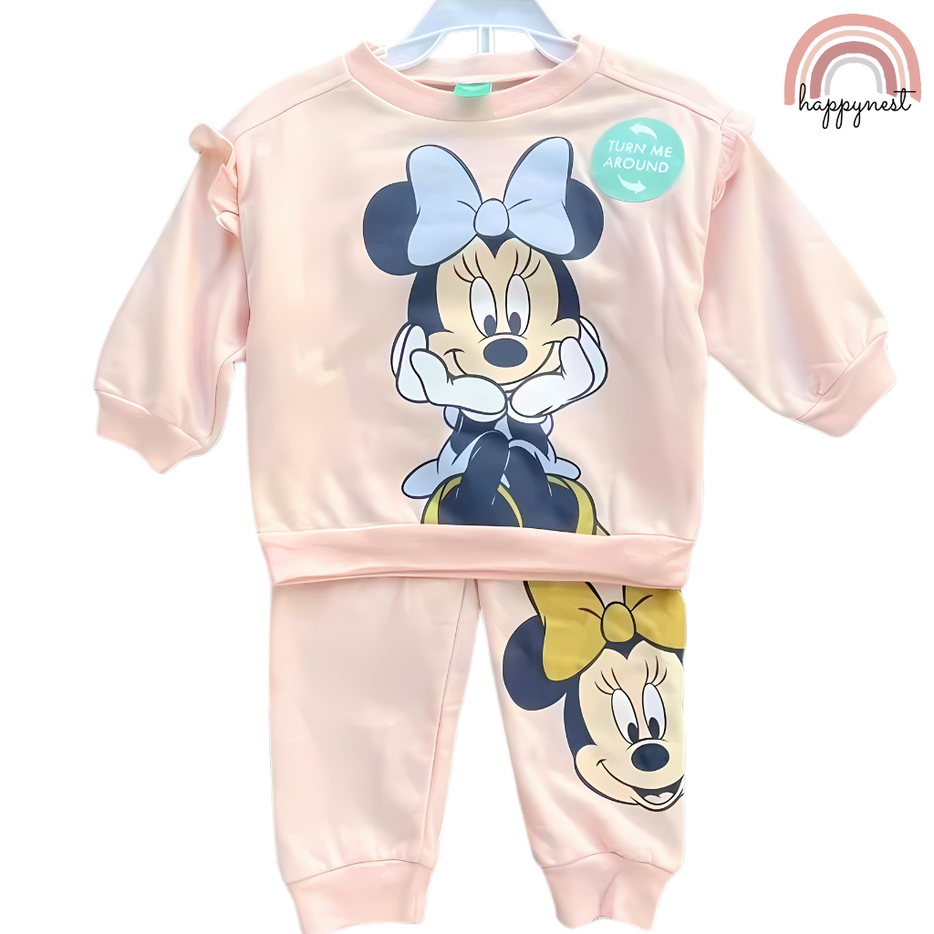 Happynest Disney Minnie Pink Cute Kids Tracksuit Cartoon Character ...