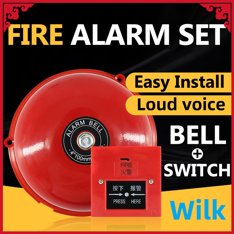 Fire Alarm Bell 4"/6"/8"/10"/12" Manual Switch Home Safe Mall Office ...