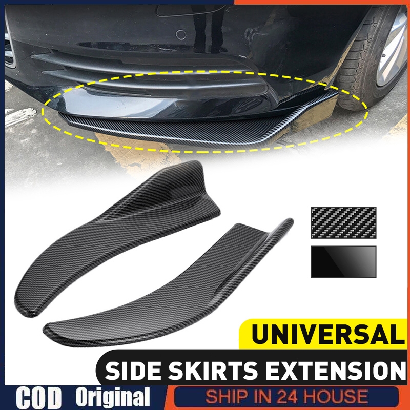 1 Pair Universal Car Rear Bumper Lip Trim Protector Car Side Skirt ...