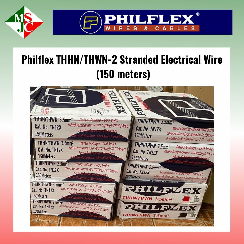 Philflex 2.0 mm2, 3.5 mm2, 5.5 mm2, 8.0 mm2 THHN/THWN-2 Stranded ...