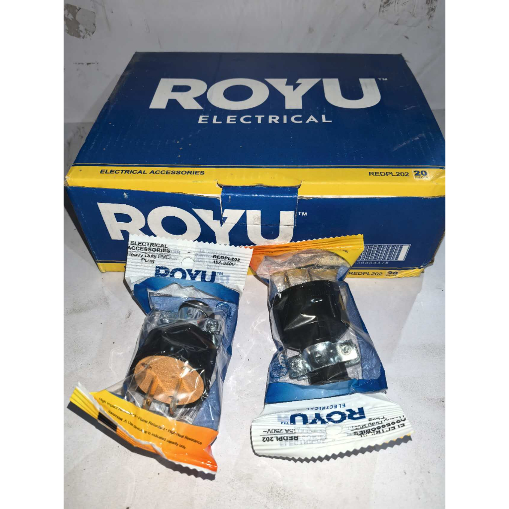 ORIGINAL Royu Heavy Duty Plug 15A (REDPL202) | Shopee Philippines