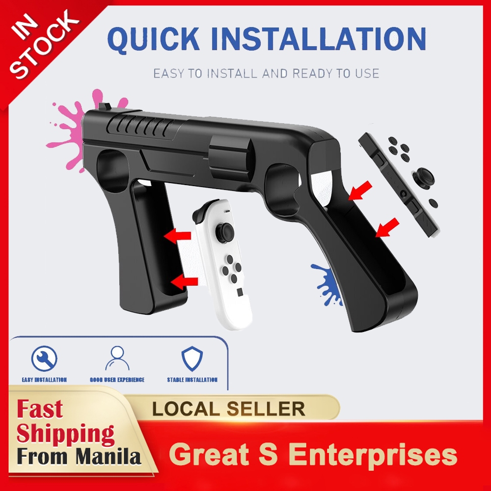 for Nintendo Switch Ns Switch Oled Joycon Gun Shape Handgrip Shooting Sense Controller Grip Game ...