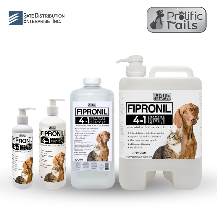 Specialized Fipronil 4 in 1 Shampoo, Cologne, Conditioner, Anti-Tick ...