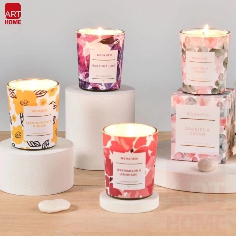 50g Scented Candle Burning 12h 100%Pure Soy Wax Home Aromatherapy ...