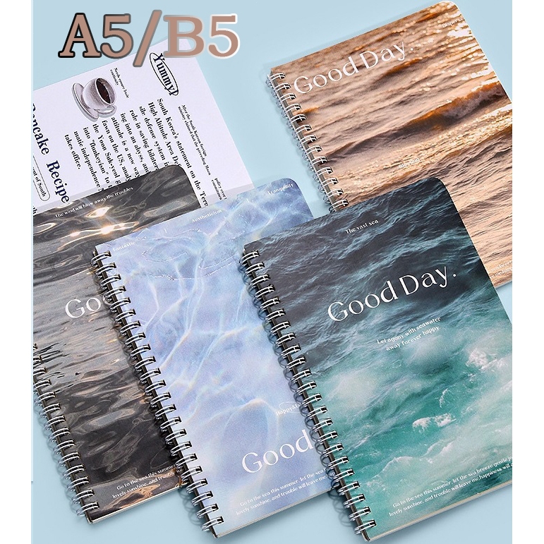 A5 60Sheets Ocean Style Spring Notebook Student Office Supplies (Random ...