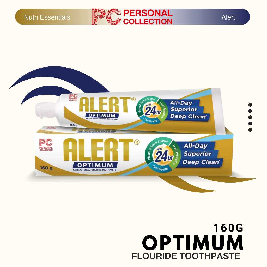 Personal Collection Alert Optimum Antibacterial Flouride Toothpaste ...