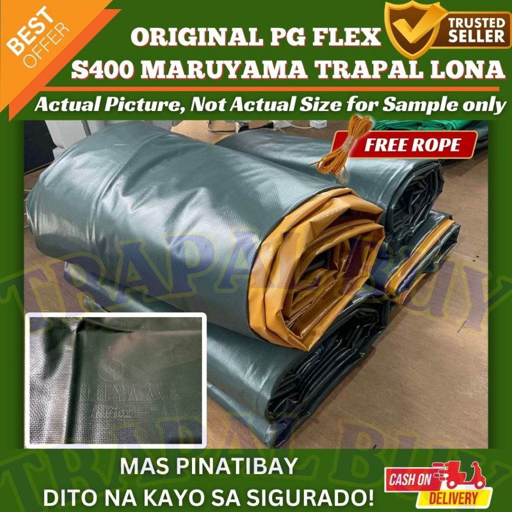 6ft x 6ft LEGIT MARUYAMA / RUBBERIZED CAN LAST UP TO 10 YEARS TRAPAL ...