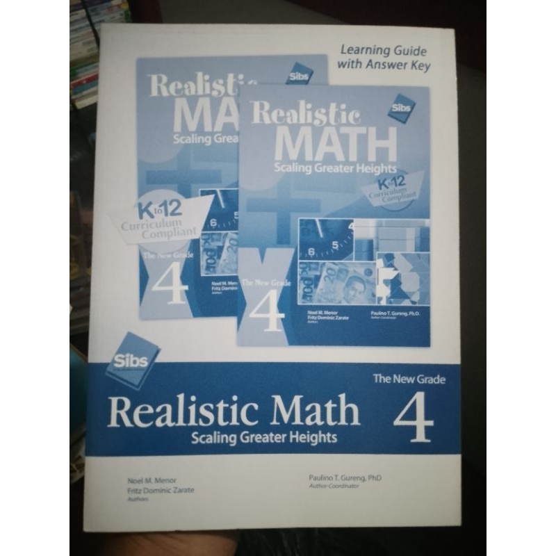 REALISTIC MATH grade 4 Learning guide With answer key (brandnew ...