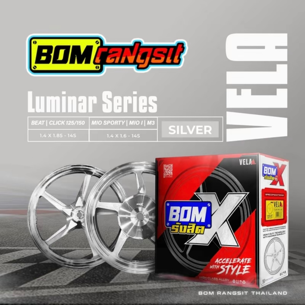 BOM RANGSIT MAGS CNC VELA FOR MIO 110/M3/CLICK 125/150/ BEAT FI ×14-5 ...