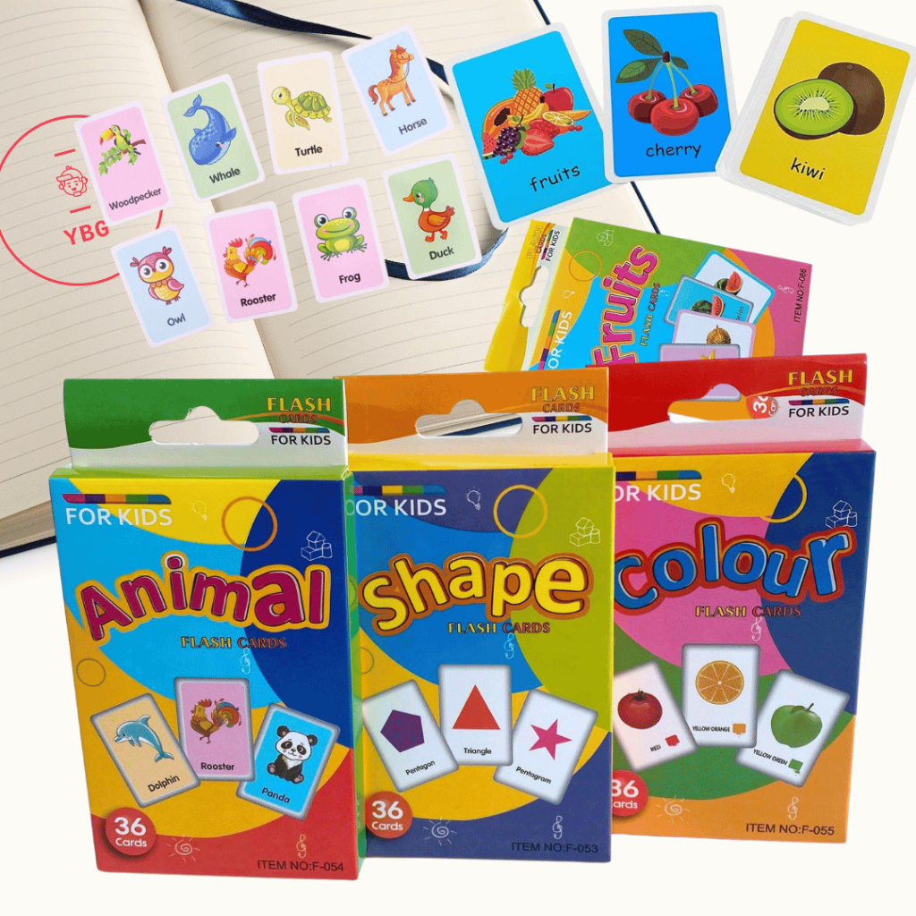 YBG Alphabet Chart Children Flash Cards Educational Home Learning ...