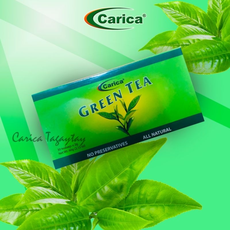 Carica GREEN TEA 60g (30 tea bags) | Shopee Philippines
